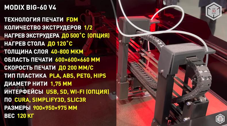 Modix Big-60 V4: обзор 3D-принтера